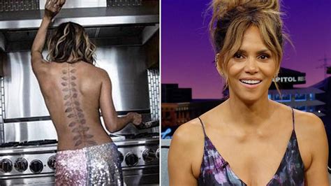 Halle Berry Reveals Her Huge Back Tattoo Is Actually Fake Au