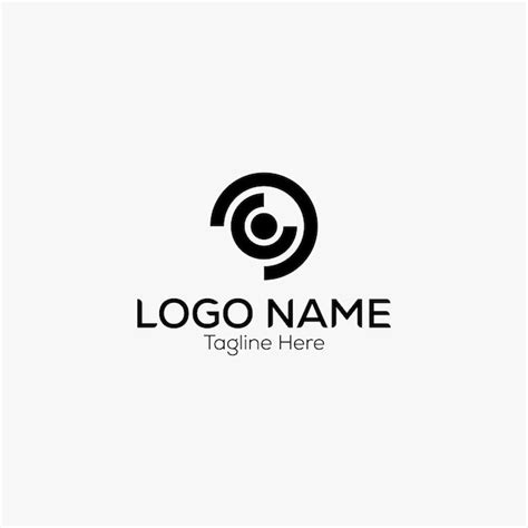 premium vector creative line shape logo for a coding company