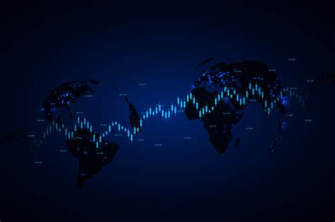 비즈니스 및 금융 개념 보고서 및 회색 배경에 대한 투자에 대한 주식 시장 그래프 또는 외환 거래 차트 벡터 일러스트레이션 0