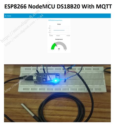 Microdigisoft Services On Linkedin Esp8266 Nodemcu Ds18b20 Web Server