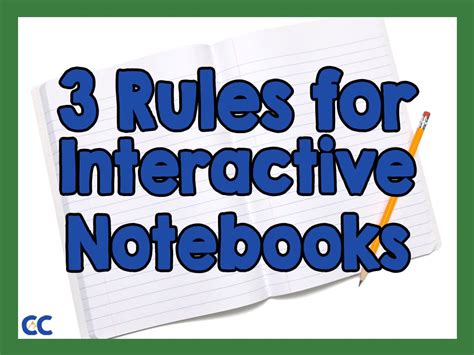 3 Interactive Notebook Rules The Colorado Classroom