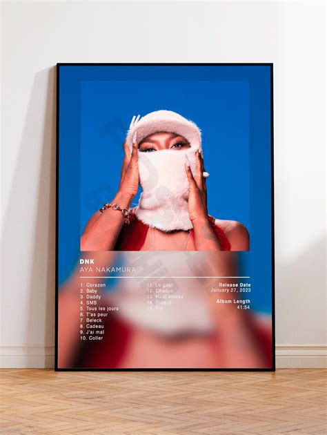 Album Poster Dnk By Aya Nakamura Rap Posters Album Cover Album Wall