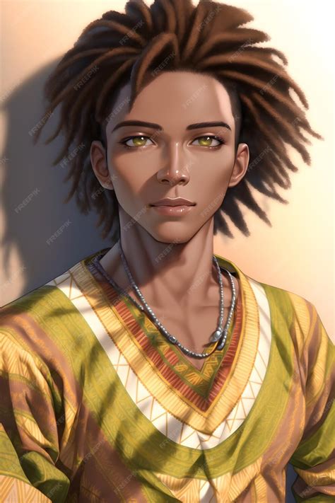 Premium Photo Handsome African Man Wearing Dashiki