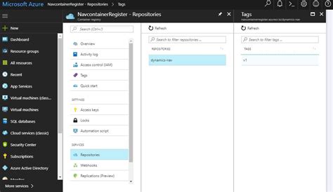 implementing extensions in nav development preview using docker