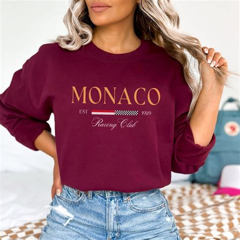 Monaco Sweatshirt Monaco Racing Club Crewneck Racing Lover T Sunday