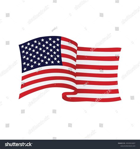 357 Waving American Flag Clipart Stock Vectors And Vector Art