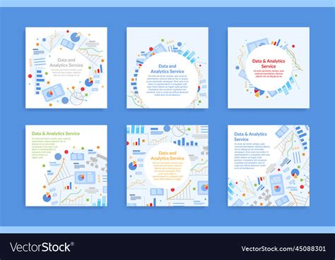 Data Analytics Service Social Media Post Internet Vector Image