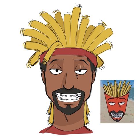 Fry Lock Athf Aqua Teen Hunger Force Oc Frylock Smiling