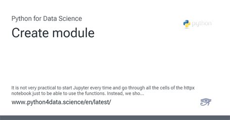 Create Module Python For Data Science