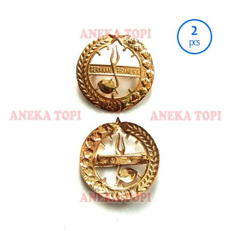 Emblem Pembina Pramuka Emblem Tanda Topi Pramuka Ful Logam Emblem