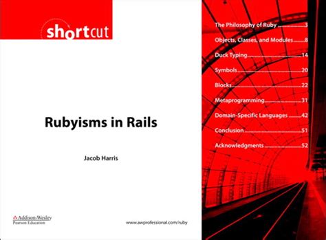 Rubyisms In Rails Digital Short Cut Informit