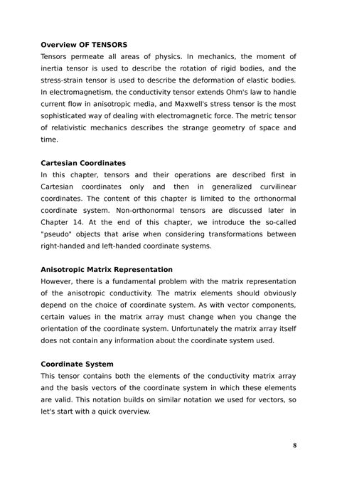 mathematics overview of tensors practice 7 overview of tensors