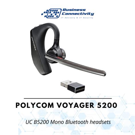 Polycom Voyager 5200 Uc B5200 Mono Bluetooth Headsets Lazada Singapore