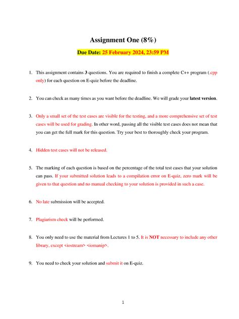 Assignment You Are Required To Finish A Complete C Program Cpp Only For Each Question