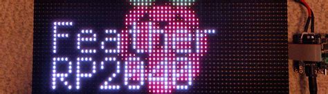 updated guide rgbmatrix on adafruit feather rp2040 adafruit