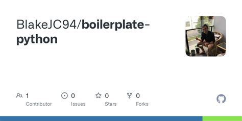 Github Blakejc94boilerplate Python