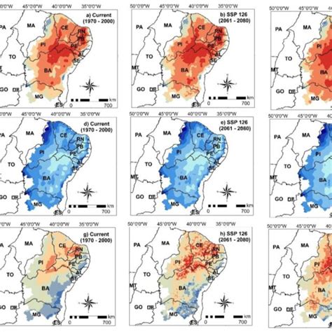 Spatial Distribution Of The Aridity Index Ai Annual Precipitation