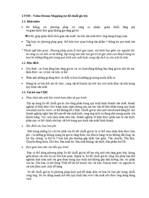 Nhóm 3 Vsm Và Pull System Pdf