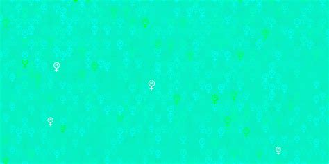 Light Green Vector Texture With Women Rights Symbols Vector Art At Vecteezy