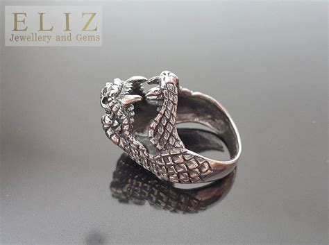 16 Gram Python Mamba Snake 925 Sterling Silver Ring 9 5 10 10 5 11
