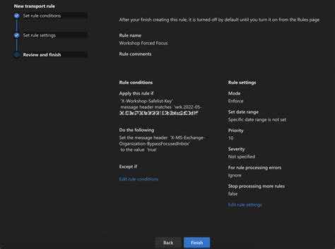 How To Deliver Mail To The Focused Inbox Using Exchange Mail Flow Rules Workshop