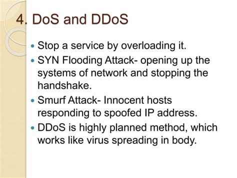 Network Attacks And Countermeasures Pptx