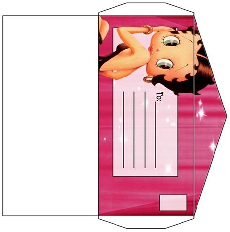 Betty Boop Envelope Printable Christmas Stationery Printable Betty