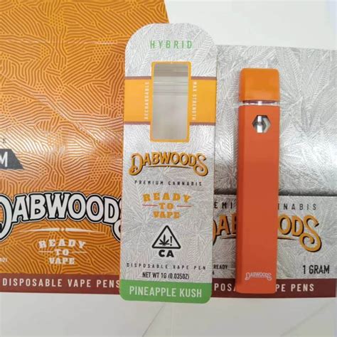 Dabwoods Carts Empty Vape And Packaging