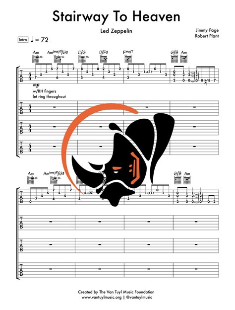 Stairway To Heaven Guitar Chords Led Zeppelin Stairway To Heaven