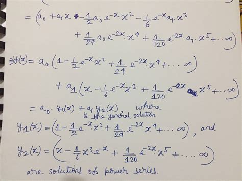 Ordinary Differential Equations Solving Nd Order ODE S Using Series Solution Method