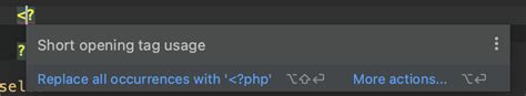 Allow The Use Of PHP Short Open Tags IDEs Support IntelliJ Platform JetBrains
