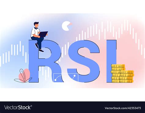 Rsi Relative Strength Index Acronym Indicator Vector Image