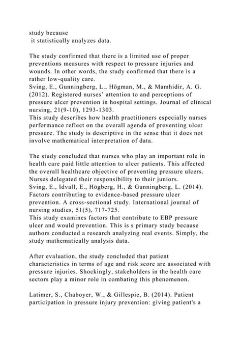 Running Head Picot Statement On Pressure Ulcers1picot Stadocx First