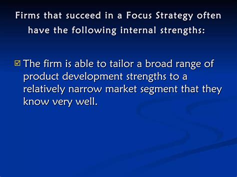 Porter S Generic Strategies PPT