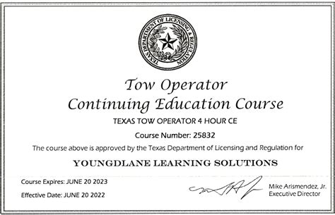 Main Texas Tow Operators Ce