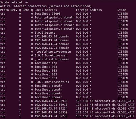 Netstat Command In Linux