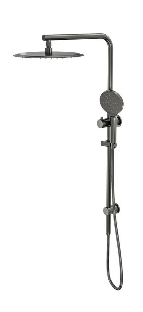 Souljet Shower Combination With 200mm Head Gunmetal Linsol