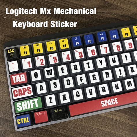 Keyboar Color Changing Stickers For Logitech MX Mechanical Keyboard Stickers Button Film Cartoon