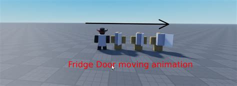 How Do I Make Fridge Door Move Left And Right When Player Moves Back