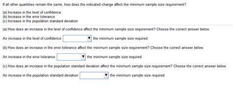 Solved If All Other Quantities Remain The Same How Does The
