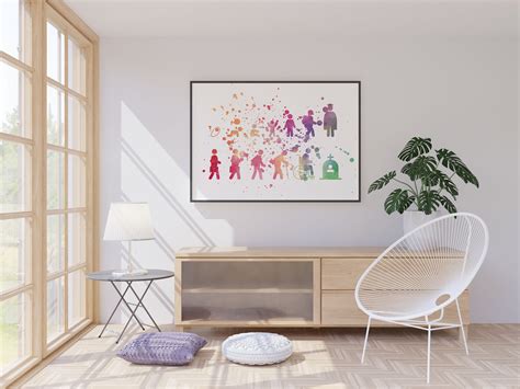 Watercolor Human Life Cycle Poster Art Home Decor Pure Life Etsy
