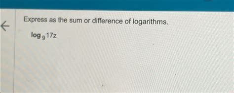Solved Express As The Sum Or Difference Of Chegg Com
