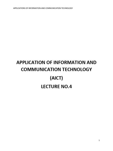 Aict Lecture 4 Download Free Pdf Web Conferencing Digital Technology