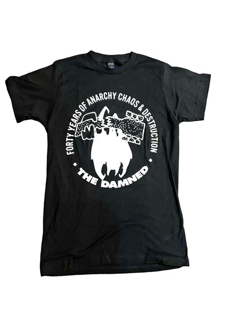 Damned Forty Years Of Anarchy Chaos And Destruction T Shirt Atom