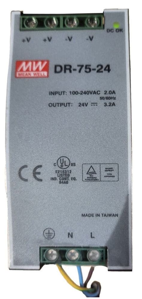 Mean Well Dr-75-24 Power Supply Unit - ZOMBIE COMPONENTS