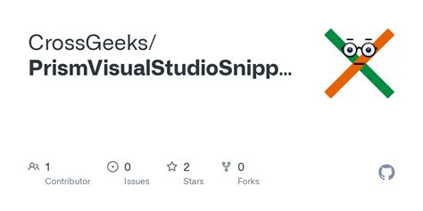 GitHub CrossGeeks PrismVisualStudioSnippets