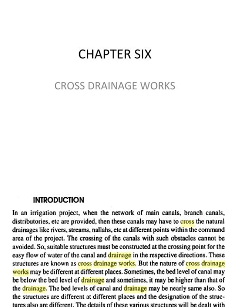 Cross Drainage And Drop Structures Pdf Bridge River