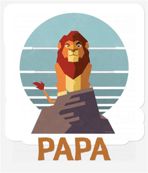 Disney The Lion King Simba Papa Día Del Padre Fathers Day Stickers