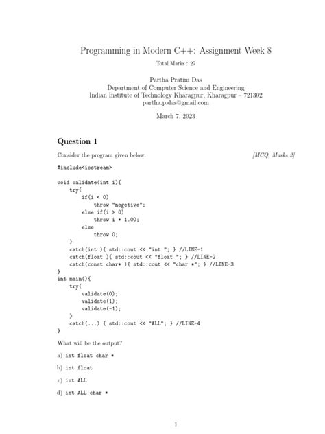 Assignment 8 Solution Pdf Parameter Computer Programming Software Development