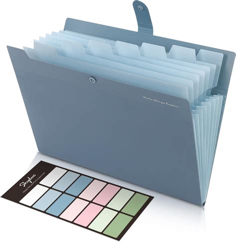 Skydue Expanding File Organizer With 8 Pockets Accordion File Folders